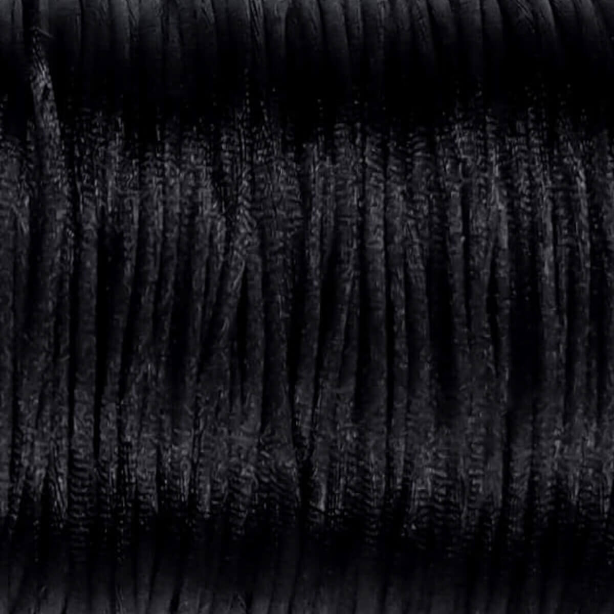 Satin cord 2 mm - Black - PER 10 METER - Jootjes.nl